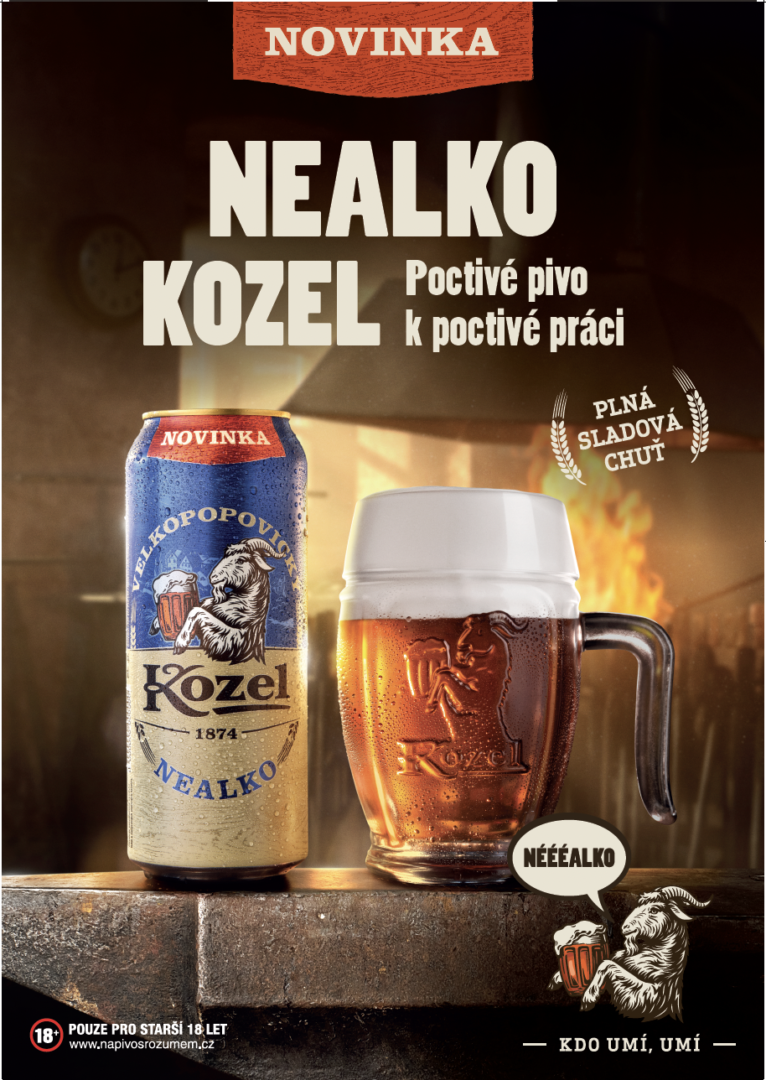 Produktové foto - Kozel nealko | Prazdroj